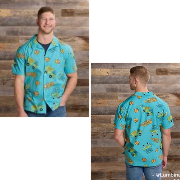 scooby | Shirts | Scooby Doo Mystery Machine Woven Shirt Nwt | Poshmark